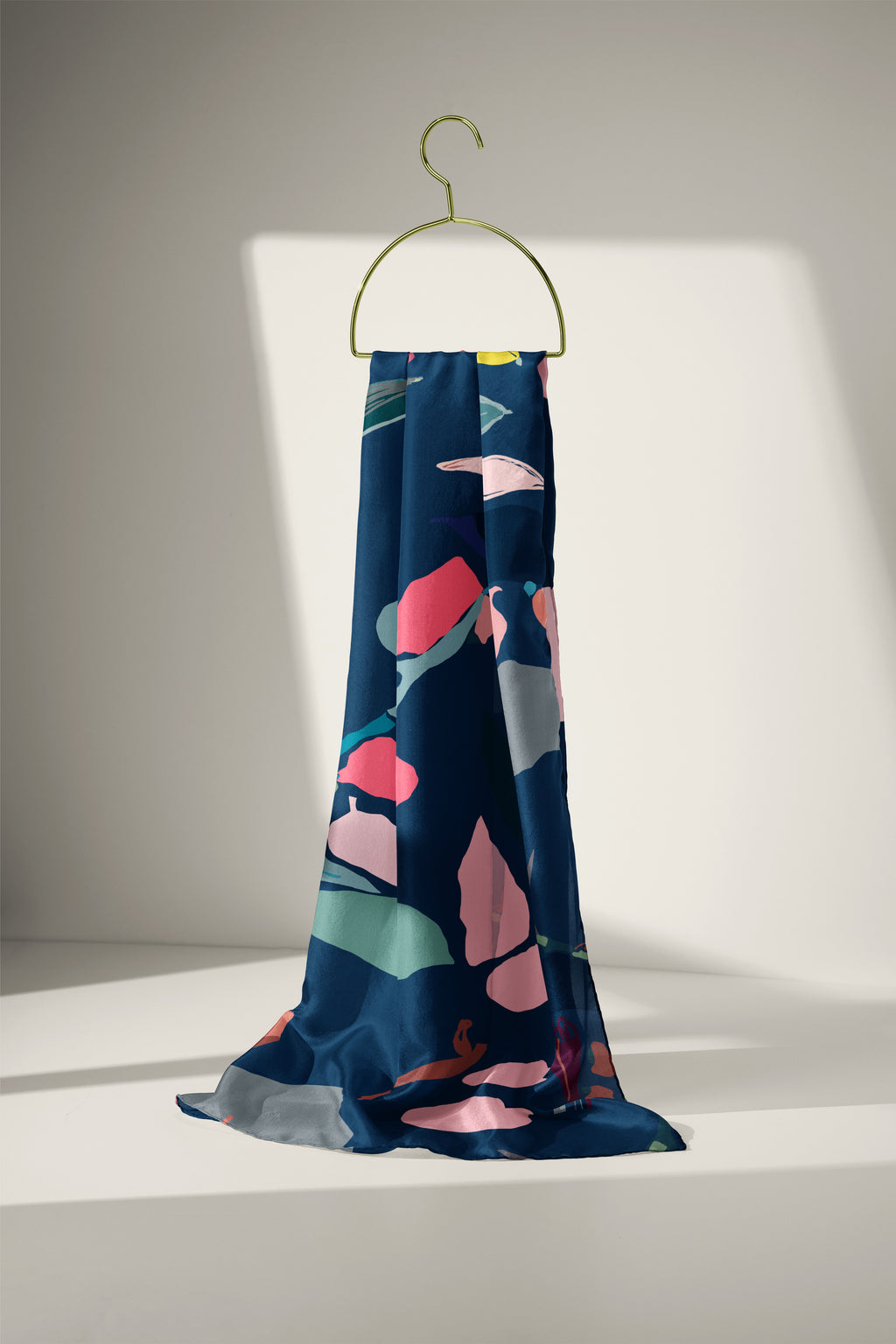 100% Pure Silk Scarf – Vogue in Blue – Silks by Niya